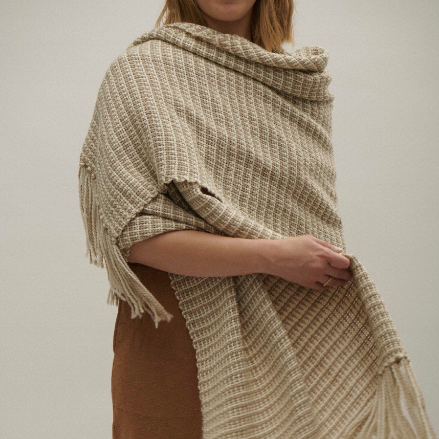 Origen Shawl — Handwoven Merino Wool – Texturable